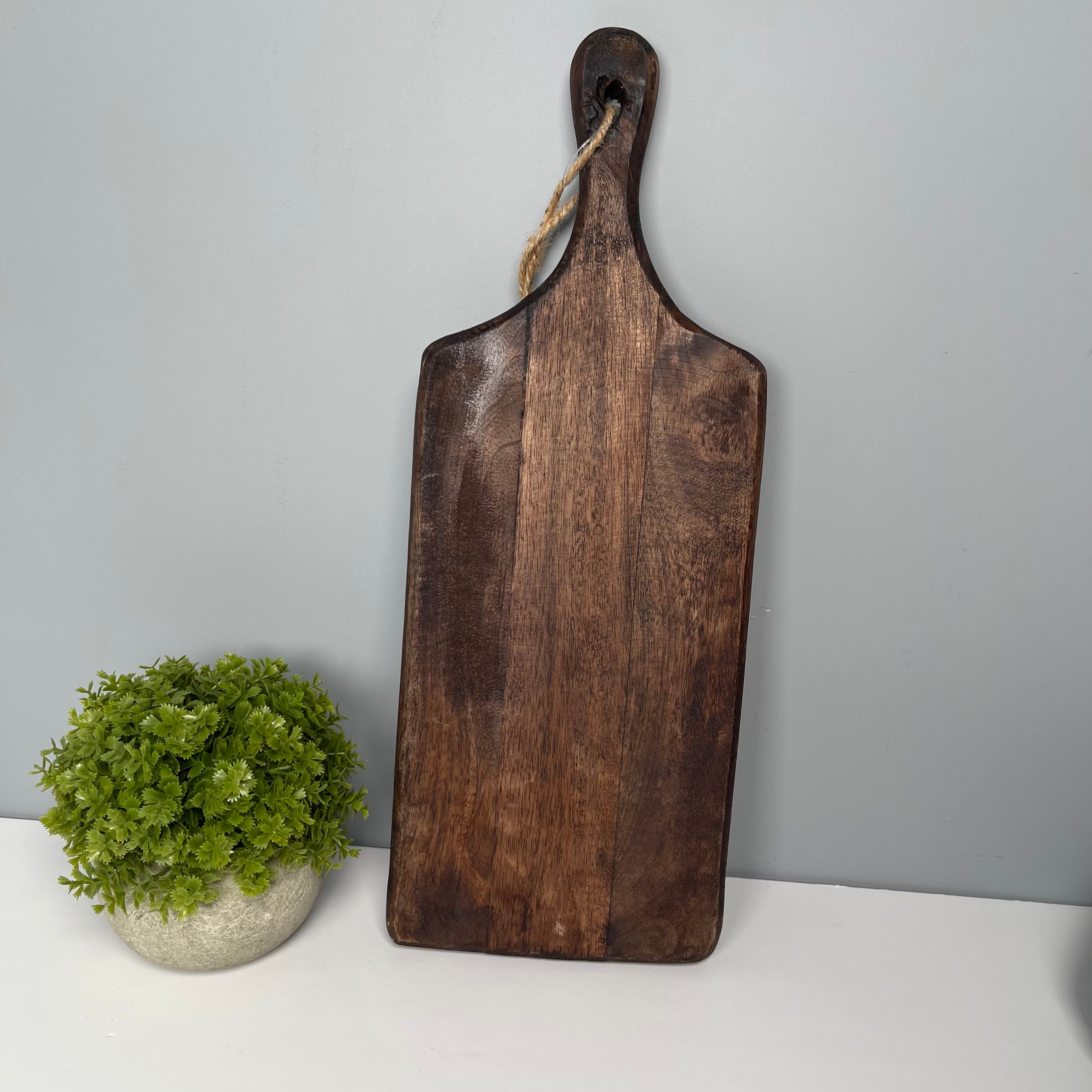 Burnt Wooden Rectangular Chopping Board – Decordens
